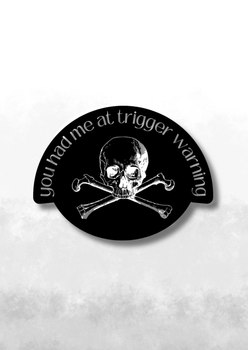 Trigger Warning Sticker – Trilogyofromance