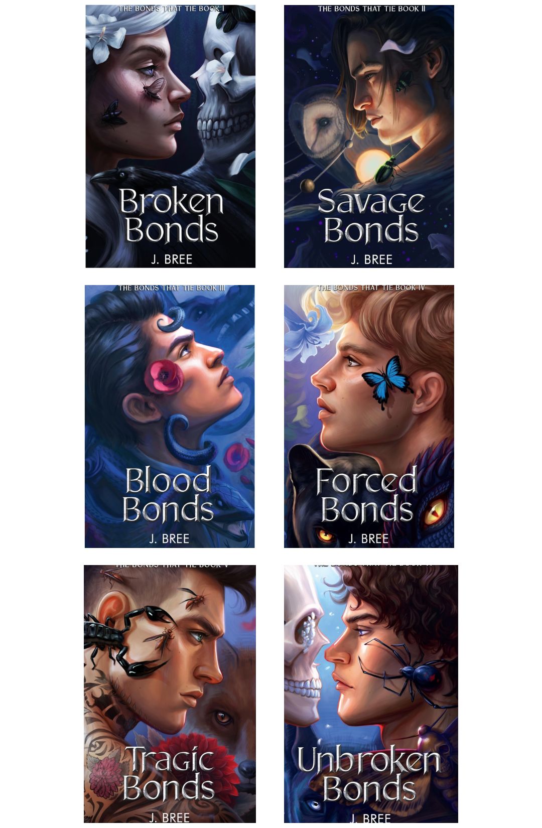 The Bonds that Tie Series by J. Bree – Trilogyofromance